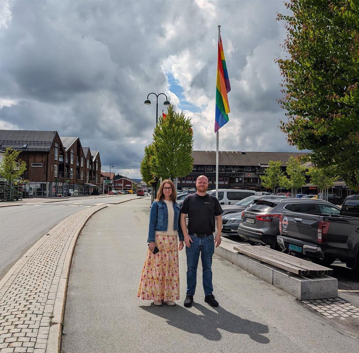 Vakre farger i sentrum - Evje og Hornnes kommune